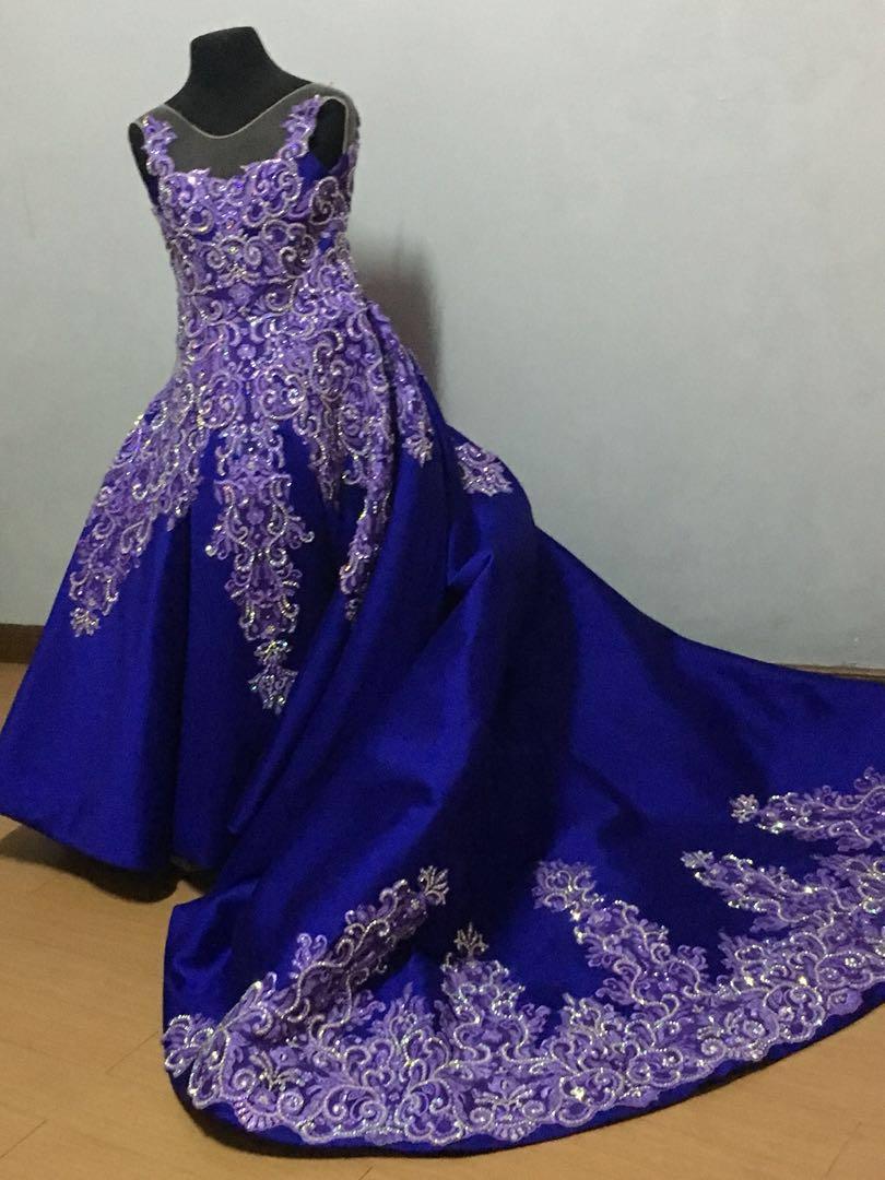 Ball gown/ Sagala / Santa cruzan Gown, Babies & Kids, Babies & Kids ...