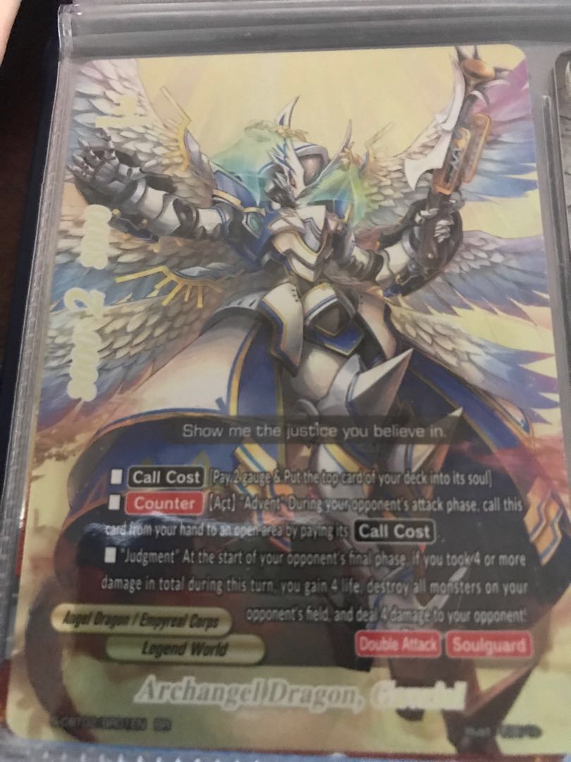 Buddyfight Archangel Dragon Gavriel, Toys & Games, Board Games & Cards ...