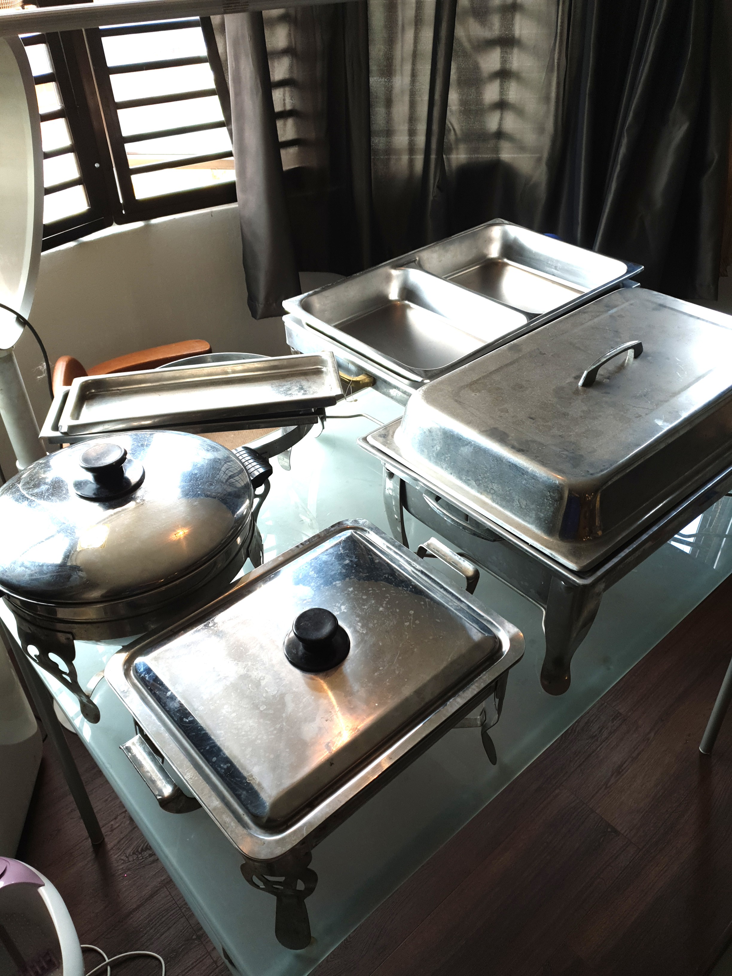 Buffet tray set - 4 sets at $80. One set at $30, Furniture & Home ...