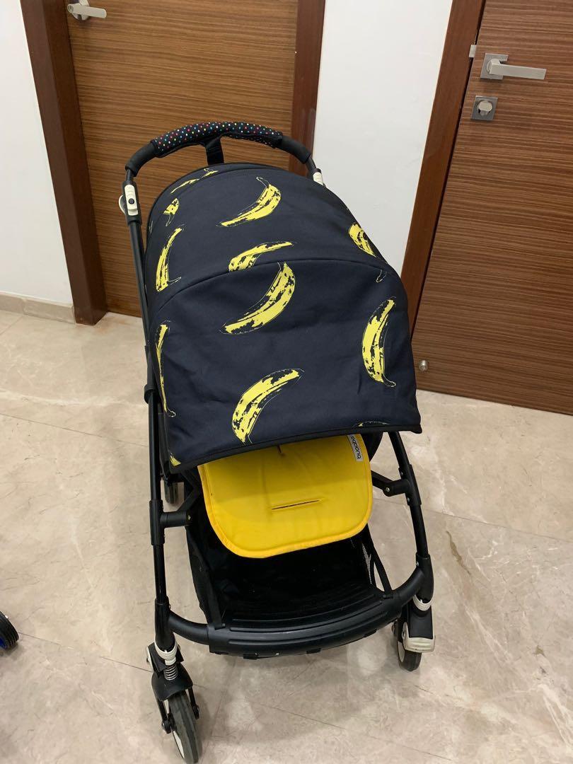 Bugaboo bee 3 black frame with wheeled board, Babies & Kids, Going Out ...