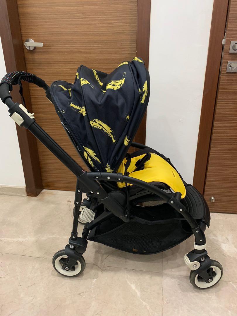 Bugaboo bee 3 black frame with wheeled board, Babies & Kids, Going Out ...