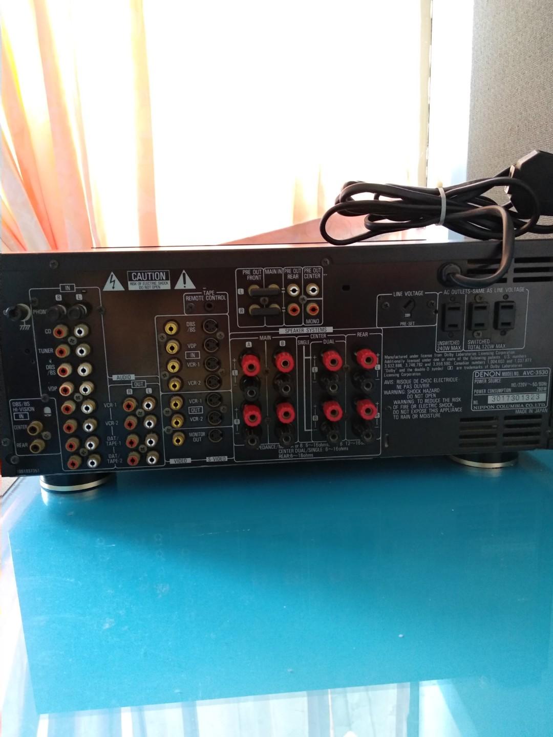 Denon Surround Amplifier AVC 3530, Audio, Soundbars, Speakers ...