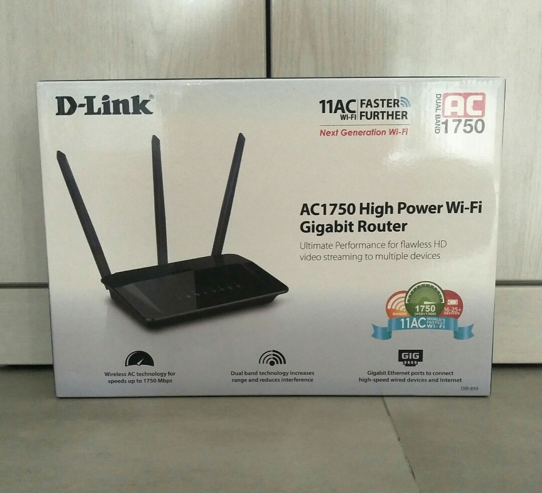 D-Link AC1750 High Power Wi-Fi Gigabit Router, Computers & Tech, Parts & Accessories, Networking ...