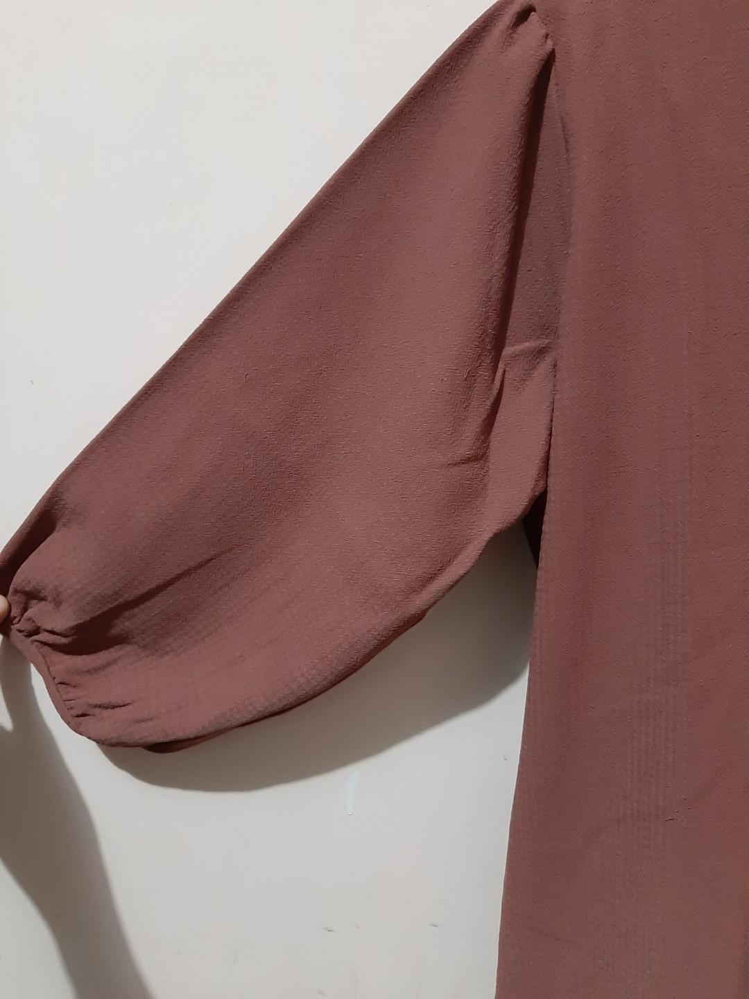 Dress lengan balon, Fesyen Wanita, Pakaian Wanita, Gaun & Rok di Carousell