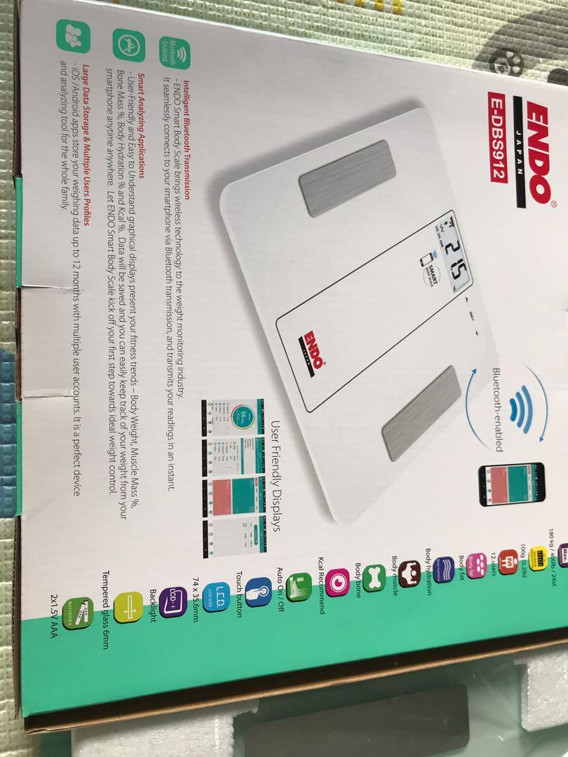 Endo smart body scale, Health & Nutrition, Health Monitors & Weighing ...