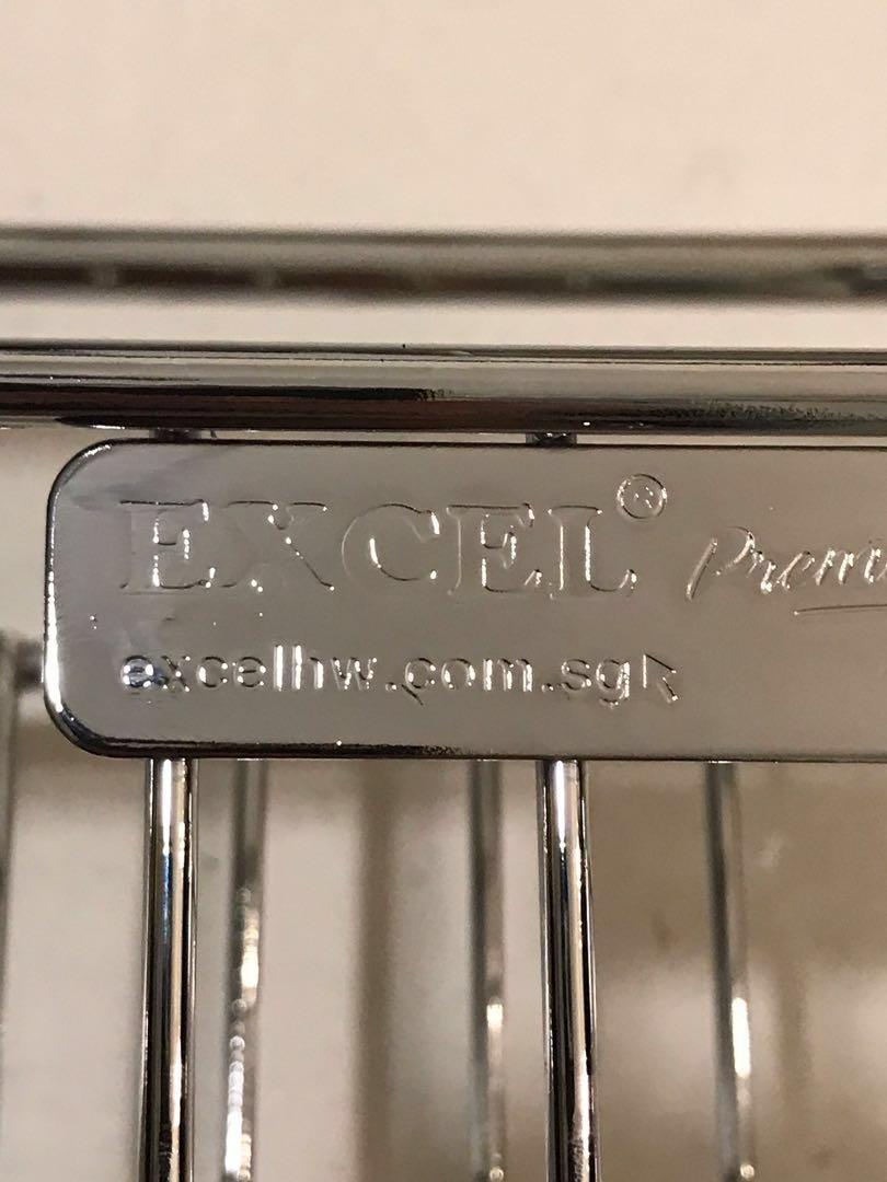 EXCEL 2 Tier Pull Out Kitchen Spice Rack with Soft Stop, Furniture ...