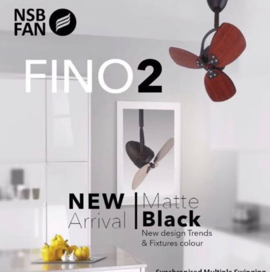 Fino2 NSB ceiling fan, Furniture & Home Living, Lighting & Fans, Fans ...