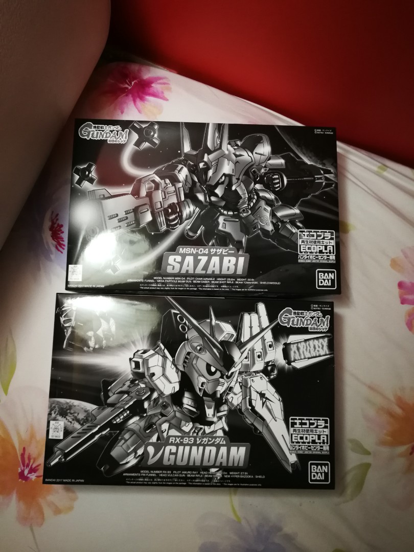 Gunpla Ecopla Nu Gundam and Sazabi!, Hobbies & Toys, Toys & Games on ...