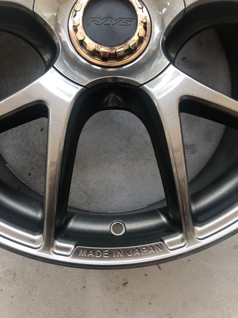 Japan Sport Rim RAYS HOMURA 2X5S 18” 5X 114.3, Car Accessories, Tyres ...