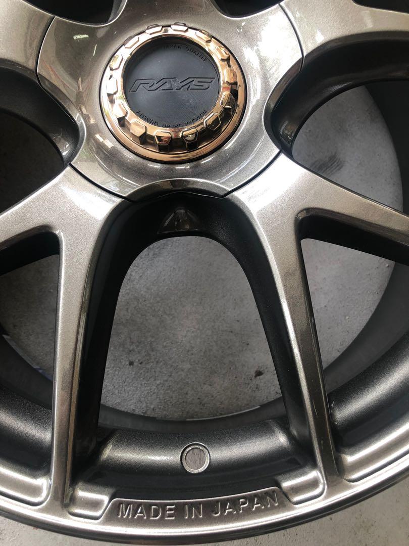 Japan Sport Rim RAYS HOMURA 2X5S 18” 5X 114.3, Car Accessories, Tyres ...