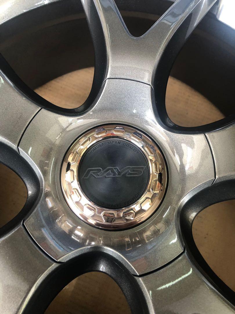 Japan Sport Rim RAYS HOMURA 2X5S 18” 5X 114.3, Car Accessories, Tyres ...