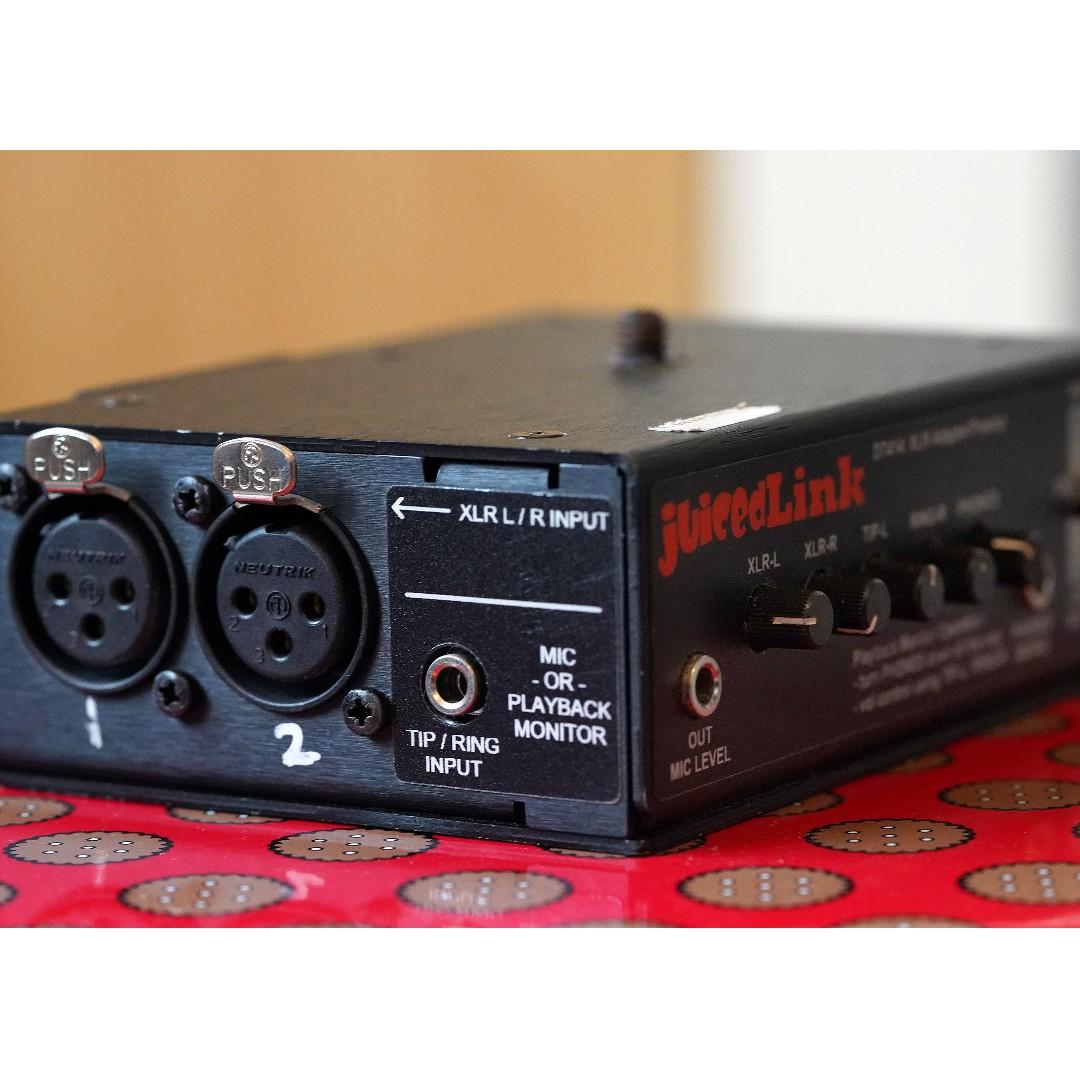 JuicedLink 4-Channel DSLR Camera Microphone Preamplifier, Photography ...