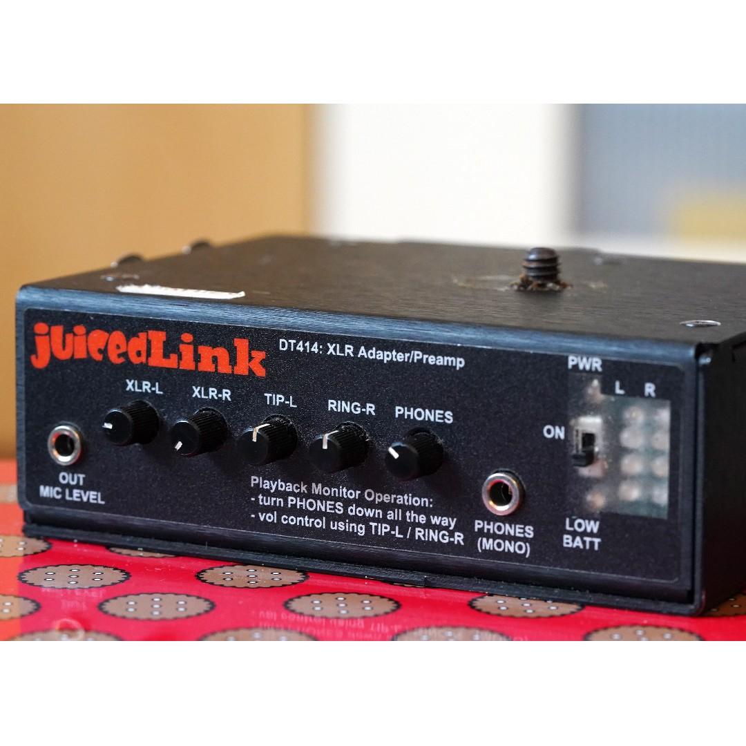 JuicedLink 4-Channel DSLR Camera Microphone Preamplifier, Photography ...