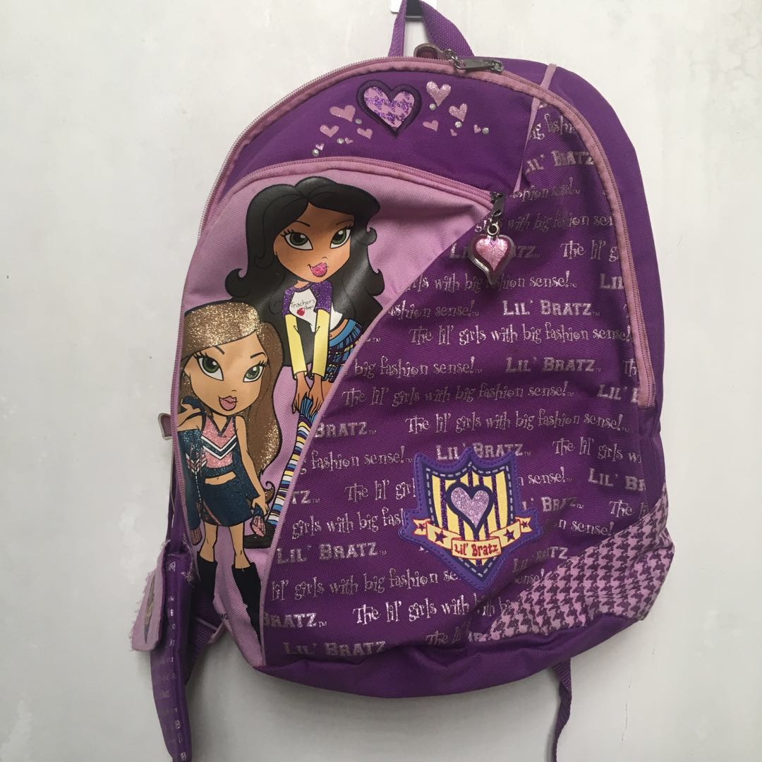 Lil Bratz backpack with mini handbag, Babies & Kids, Going Out, Diaper ...