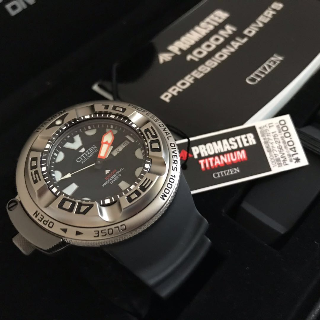 *Japan Set* LNIB Citizen Promaster Titanium 1000m auto Divers Watch ...