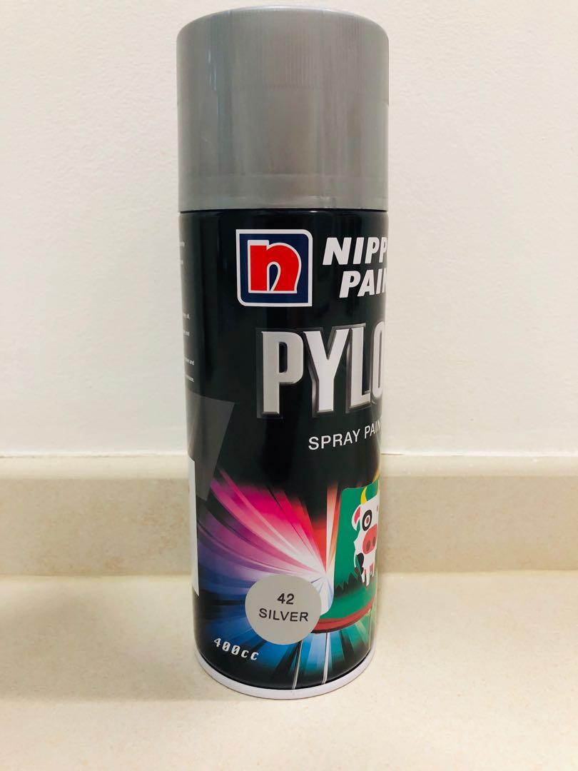 Nippon Paint Pylox Spray Paint (Silver -42), Everything Else on Carousell