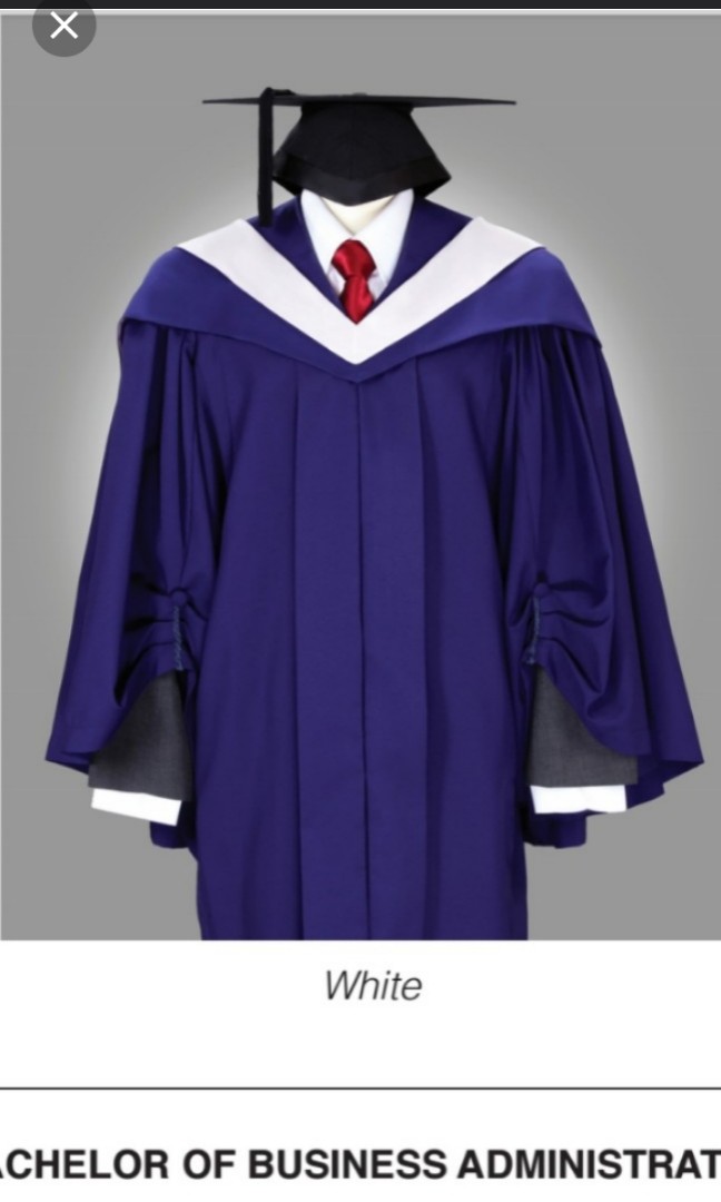NUS Graduation Hood only (no gown). Business. White, Women's Fashion ...