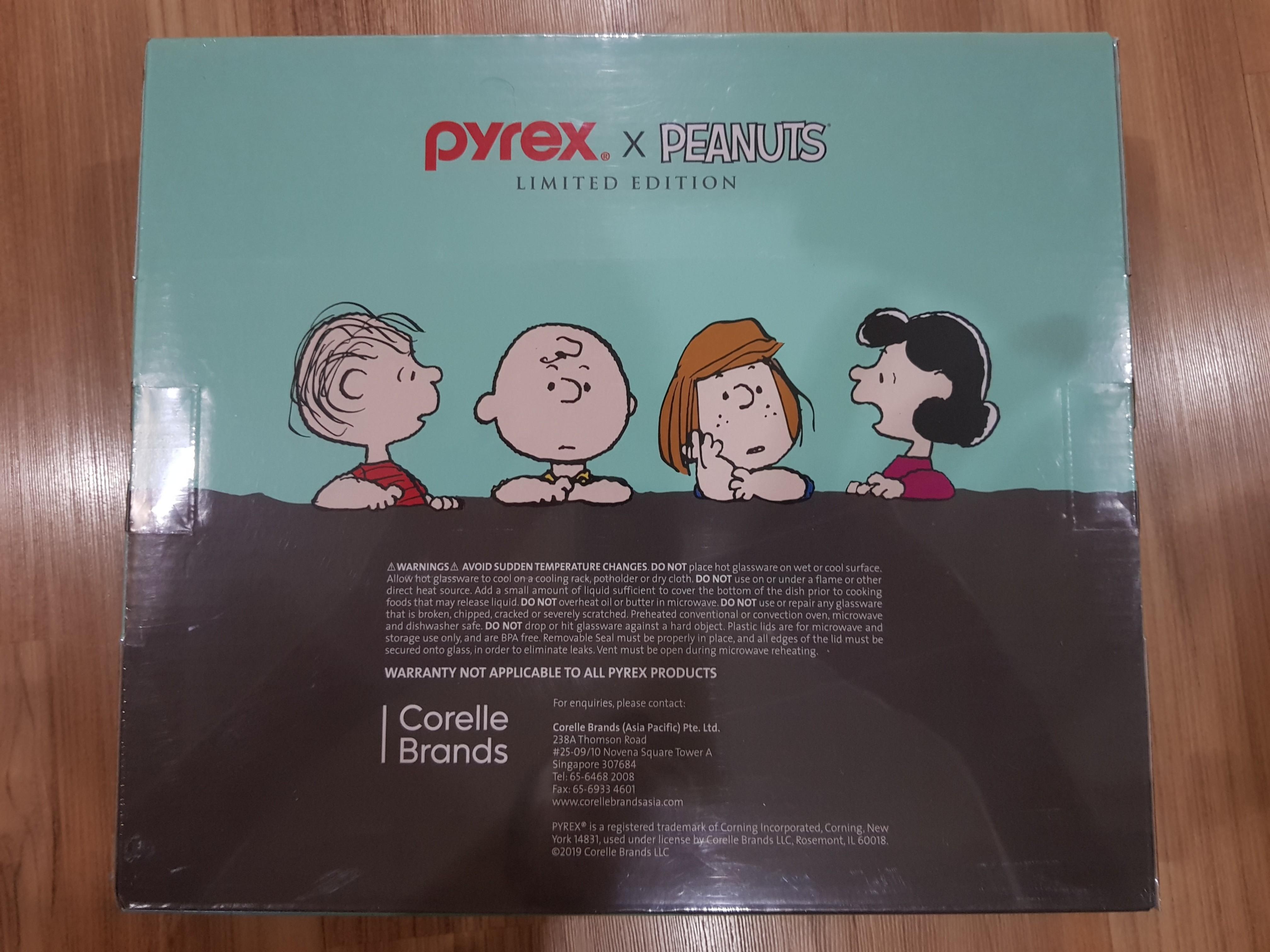 Pyrex Peanuts Limited Edition - 4 Piece set, Furniture & Home Living ...