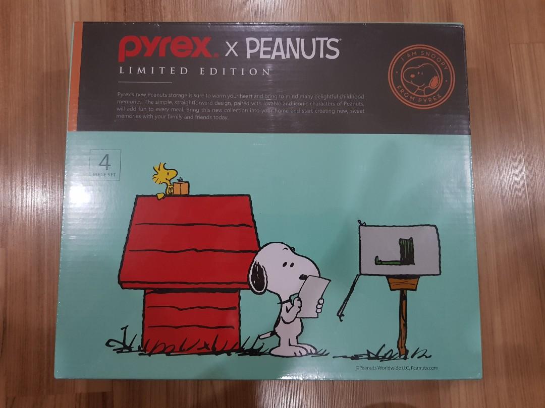Pyrex Peanuts Limited Edition - 4 Piece set, Furniture & Home Living ...