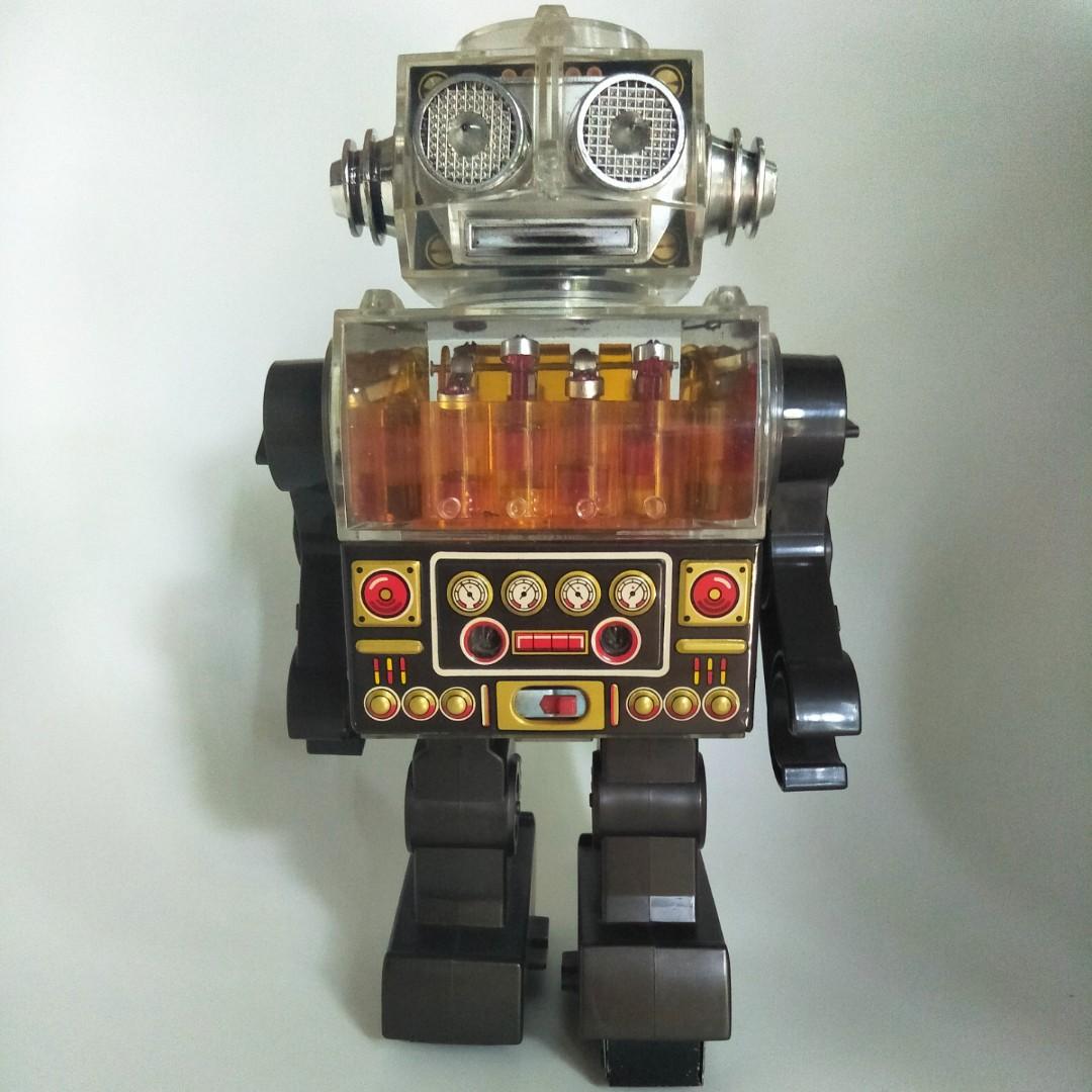 RARE Vintage HORIKAWA SH 1977 Piston Robot 10½” Battery Operated Tin ...