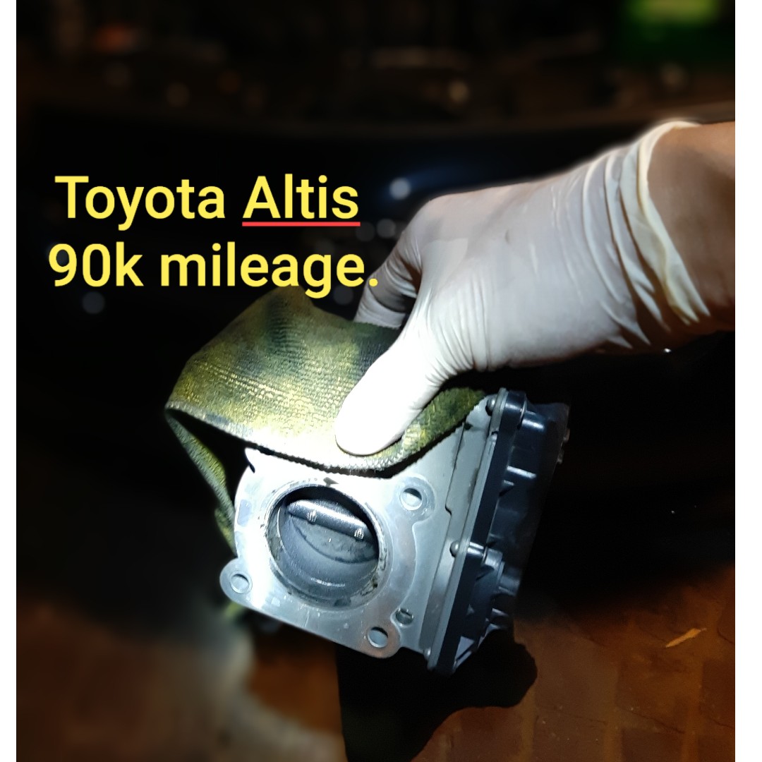 Toyota Altis Throttle body n MAF cleaning, Car Accessories, Car Workshops & Services on Carousell