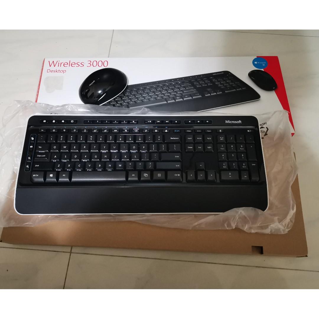 (Used) Microsoft Wireless Desktop 3000, Computers & Tech, Desktops on ...