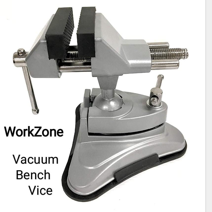 WorkZone 70mm Articulated Vacuum Bench Vise swivel bench vice Table ...