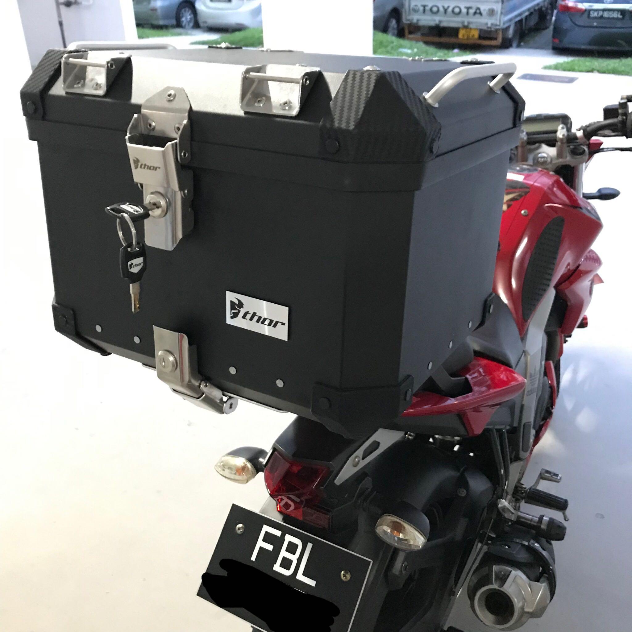 40L 60L TOP BOX THOR ALUMINUM ALLOY CB400 CB150R MT15 MSLAZ AEROX 155 ...