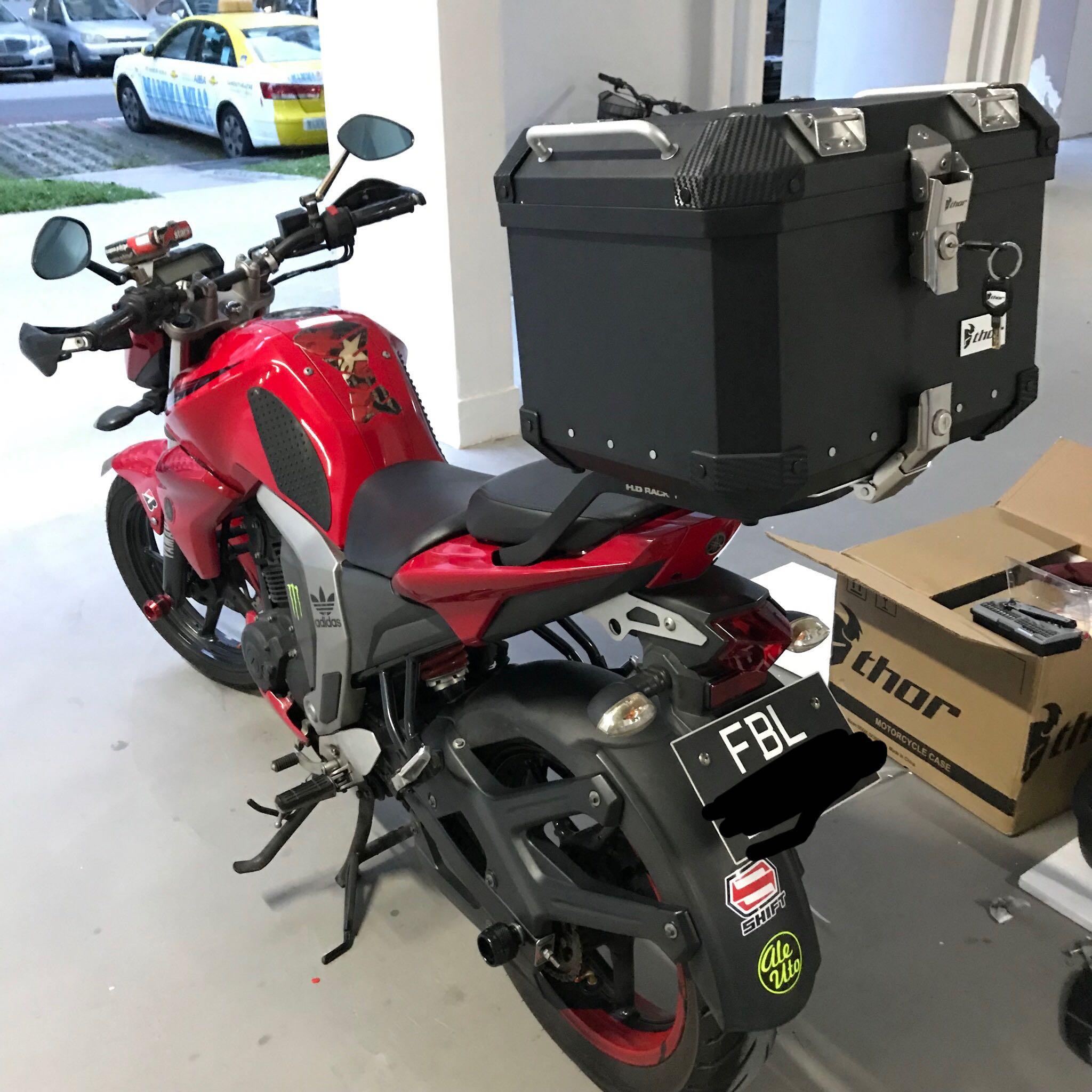 40L 60L TOP BOX THOR ALUMINUM ALLOY CB400 CB150R MT15 MSLAZ AEROX 155 ...