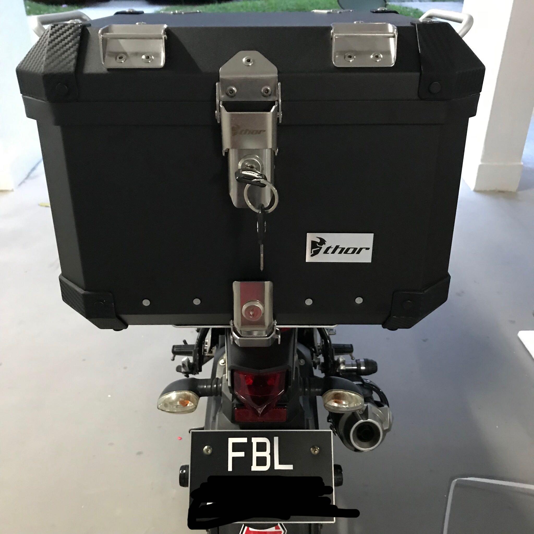 40L 60L TOP BOX THOR ALUMINUM ALLOY CB400 CB150R MT15 MSLAZ AEROX 155 ...