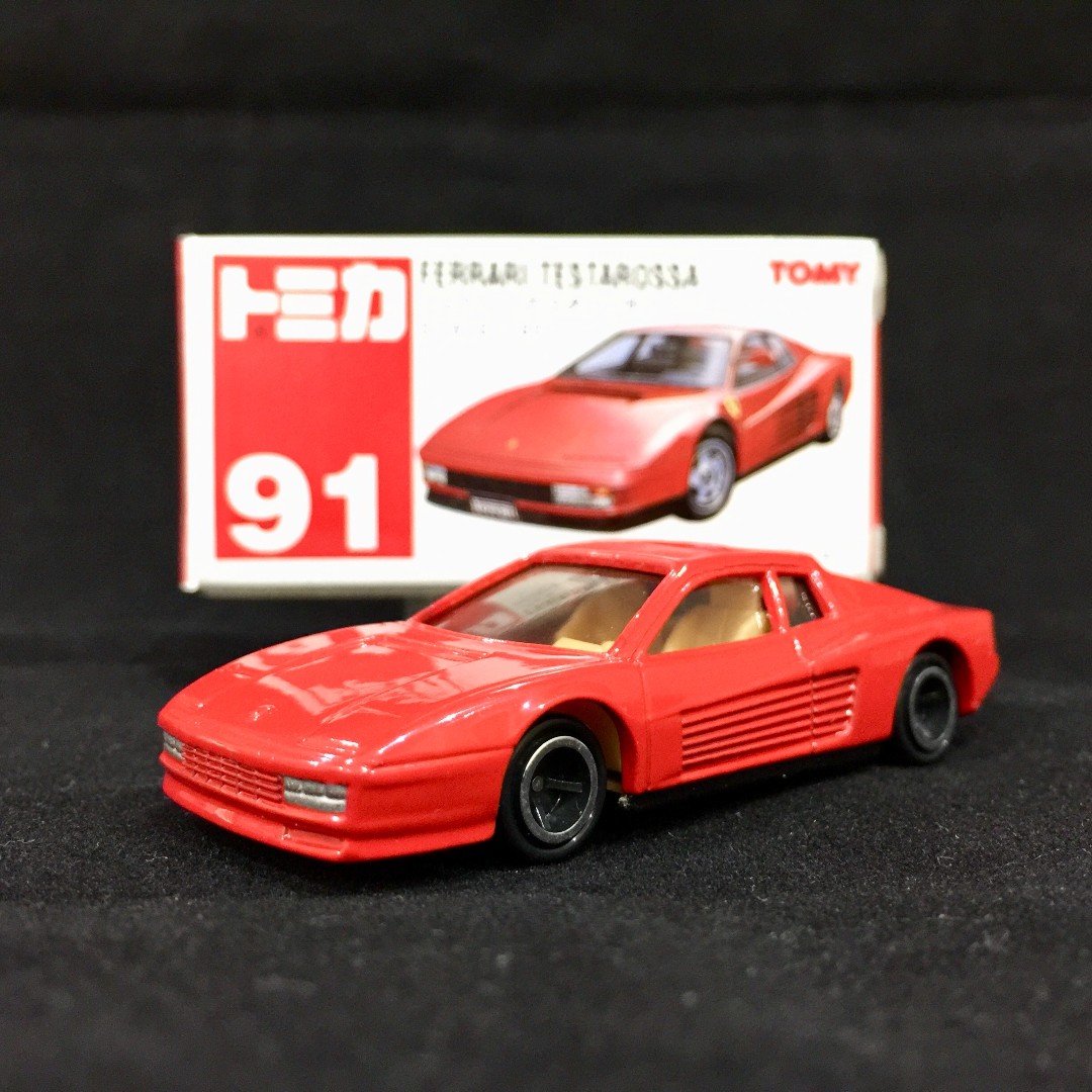 91 Ferrari Testarossa by Tomica, Hobbies & Toys, Toys & Games on Carousell