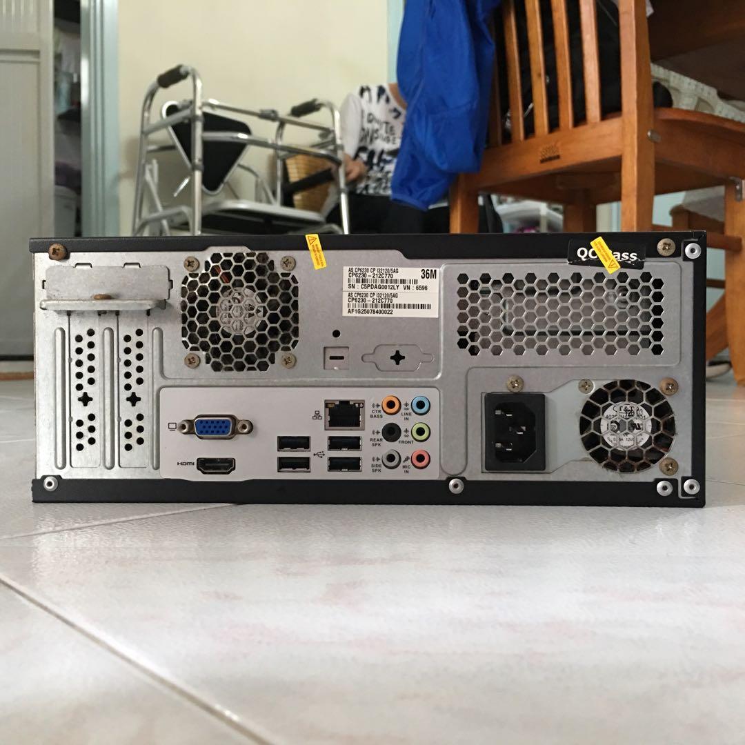 Asus Core i3 Windows 7 Model:CP6230 750GB ROM 2GB RAM 桌上型電腦 desktop, 電腦 ...