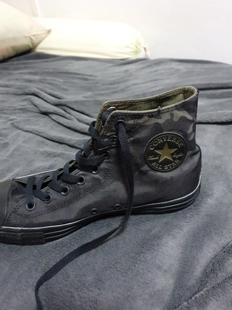Converse All Star Sample Shoes US 9 green army khakis, Men's Fashion ...