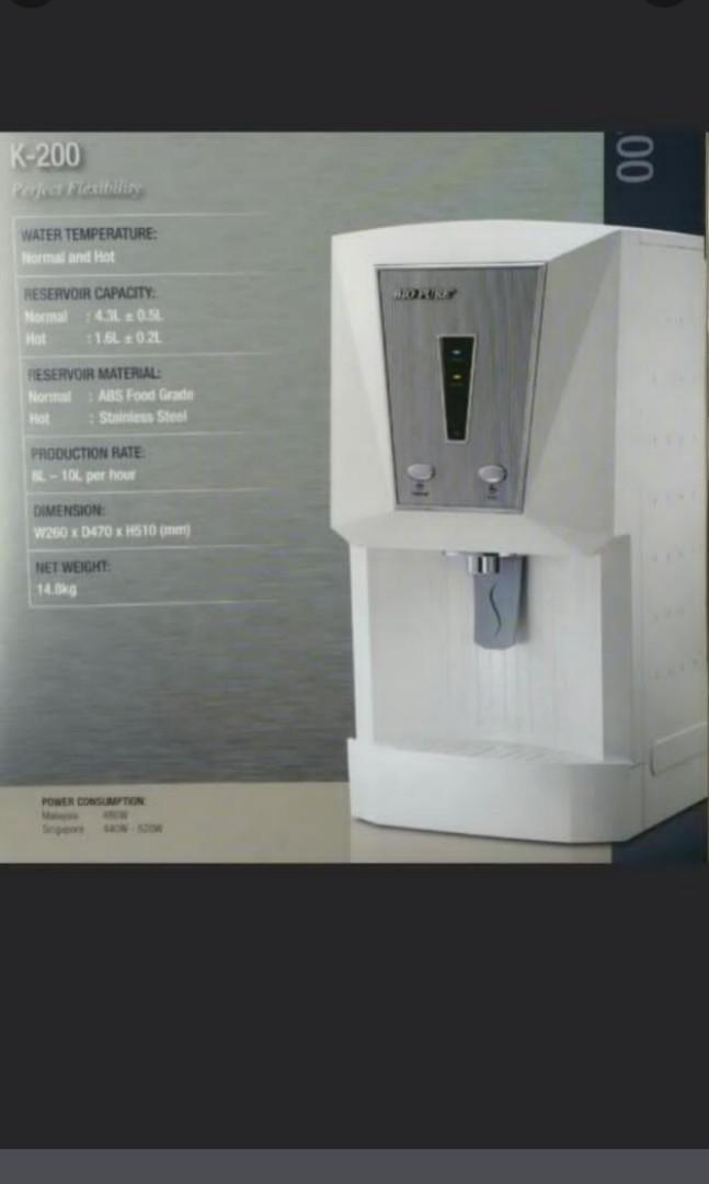 Elken biopure water purifier k200, Health & Nutrition, Health ...