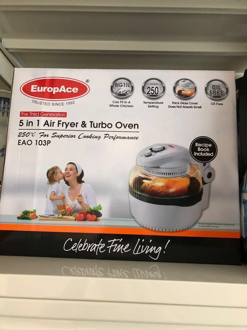Europace 5 in 1 air fryer and turbo oven 103P, TV & Home Appliances ...