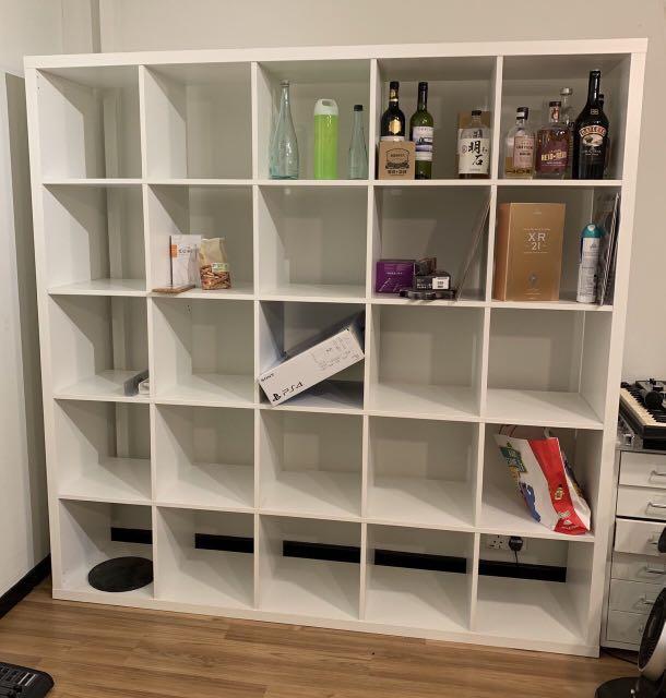FAST DEAL: IKEA KALLAX 5x5 shelves, Furniture & Home Living, Furniture ...