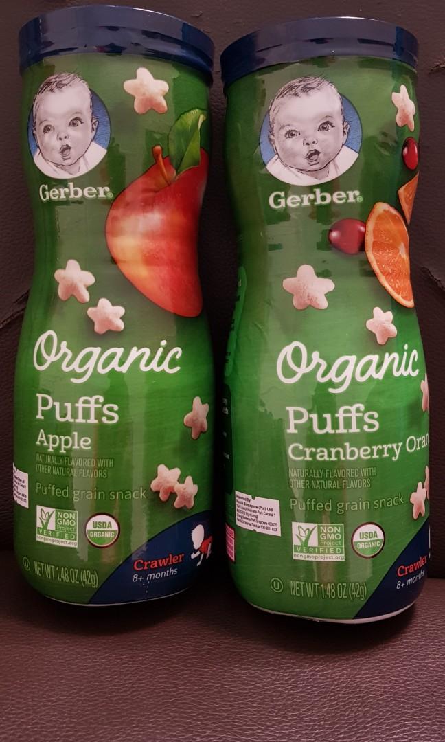 Gerber Puffs, Food & Drinks, Packaged & Instant Food on Carousell
