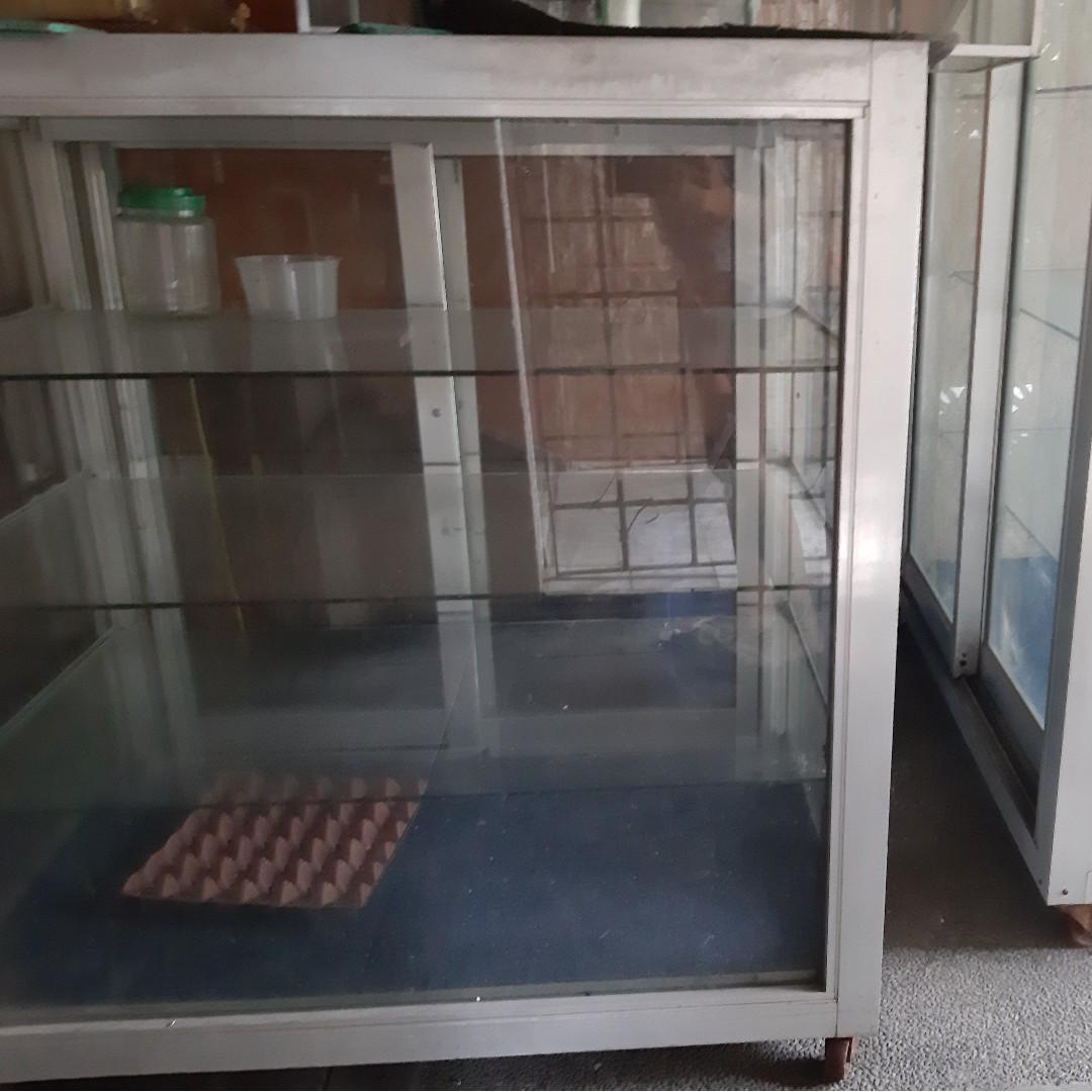 RUSH REPRICED 3-piece Glass Cabinet/Estante Sari-Sari Store, Furniture ...