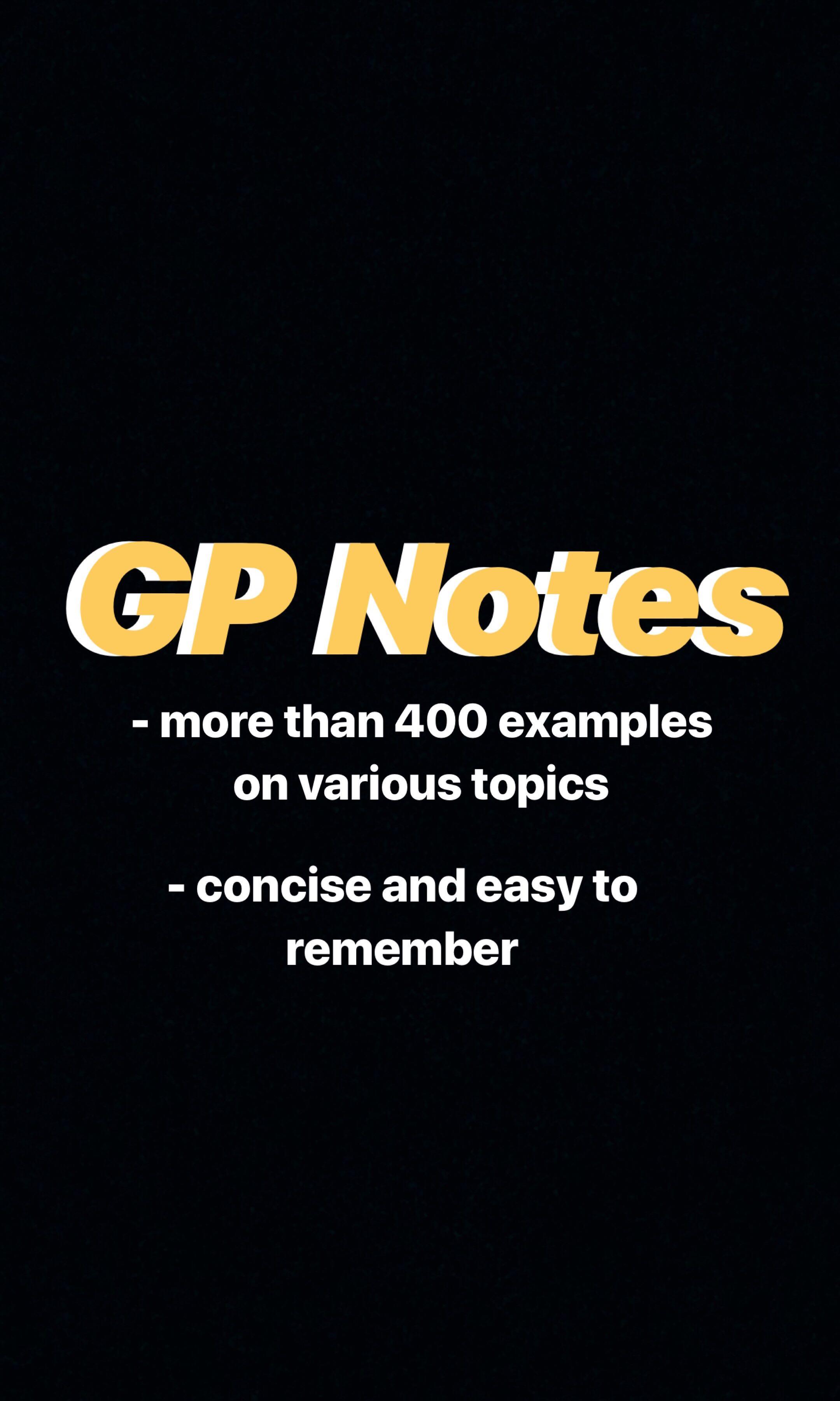 GP Notes (Examples), Hobbies & Toys, Books & Magazines, Assessment ...