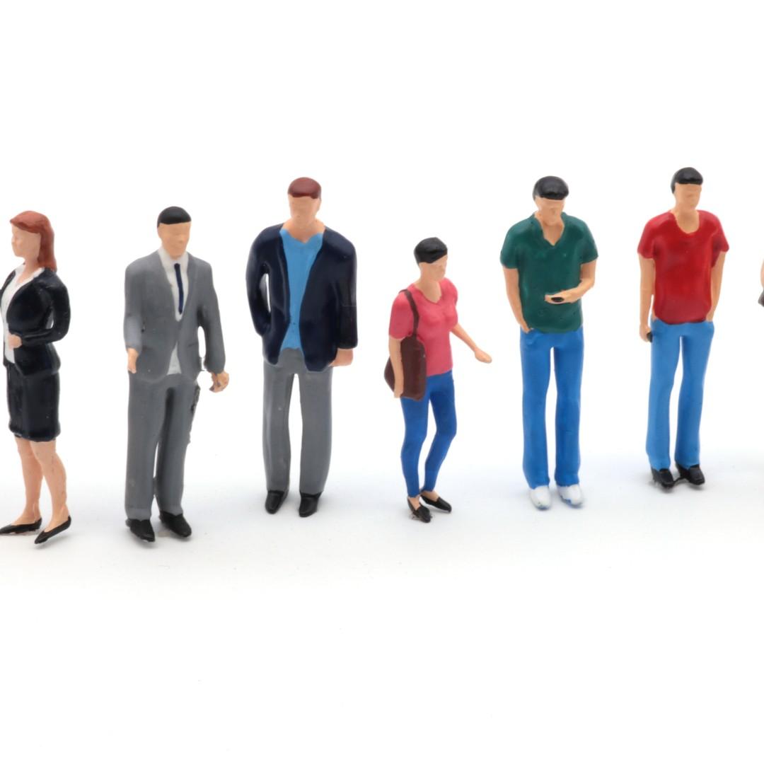 Human model figurines scale 1/50 for architecture (18 pcs), Hobbies ...