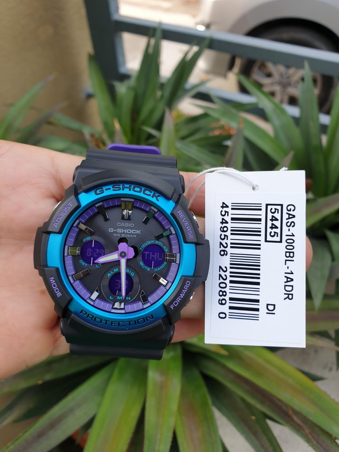 JAM G-SHOCK ORIGINAL GAS-100BL-1 MODEL 2019, Men's Fashion, Watches ...
