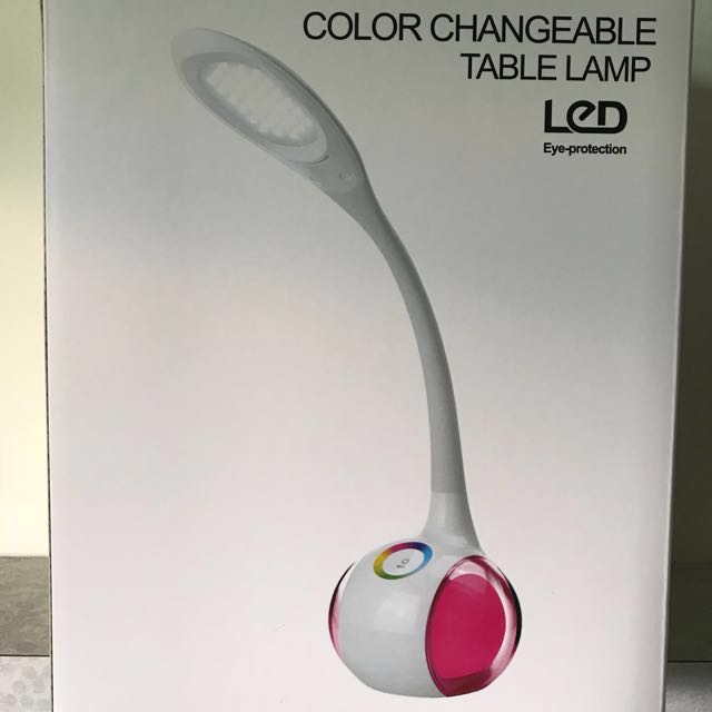 LED Color Changeable Table Lamp, Furniture & Home Living, Lighting ...