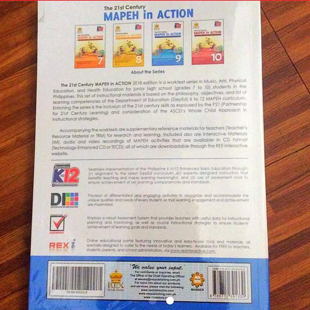 MAPEH in Action 9, Hobbies & Toys, Books & Magazines, Textbooks on Carousell
