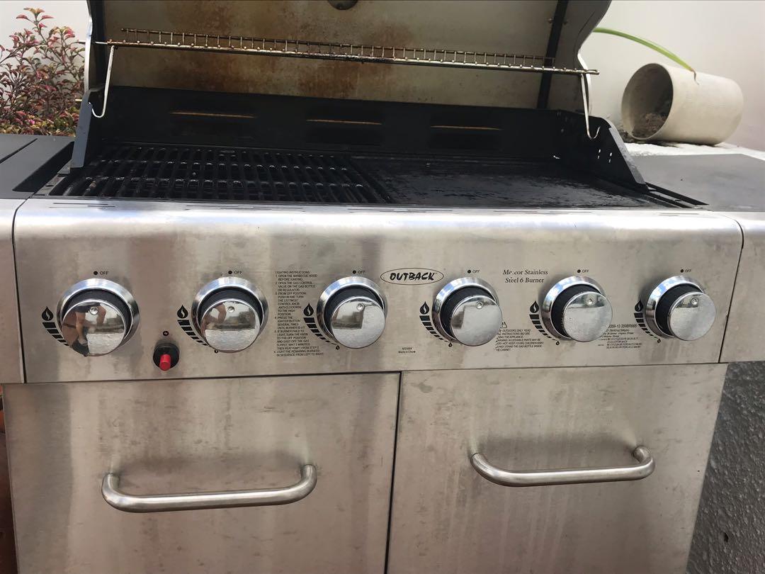 OUTBACK 6 Burner Gas BBQ, TV & Home Appliances, Kitchen Appliances, BBQ ...