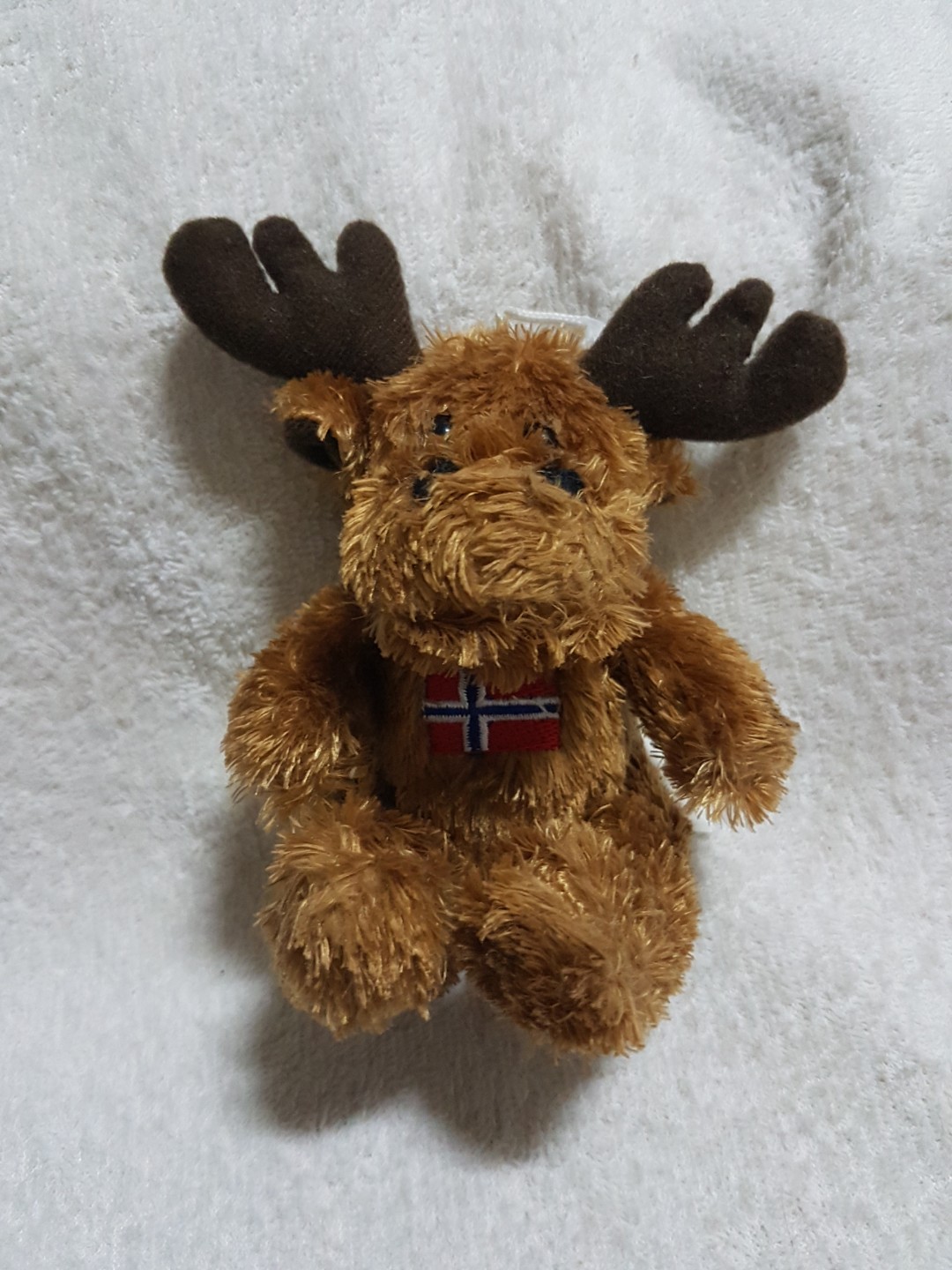 Plush Moose Toy with Norway Flag, Hobbies & Toys, Toys & Games on Carousell