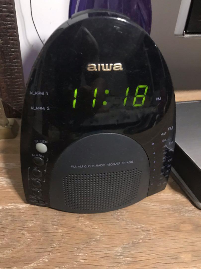 Retro Aiwa Radio Clock with Alarm, Audio, Soundbars, Speakers ... Retro Aiwa Radio Clock with Alarm, Audio, Soundbars, Speakers ...