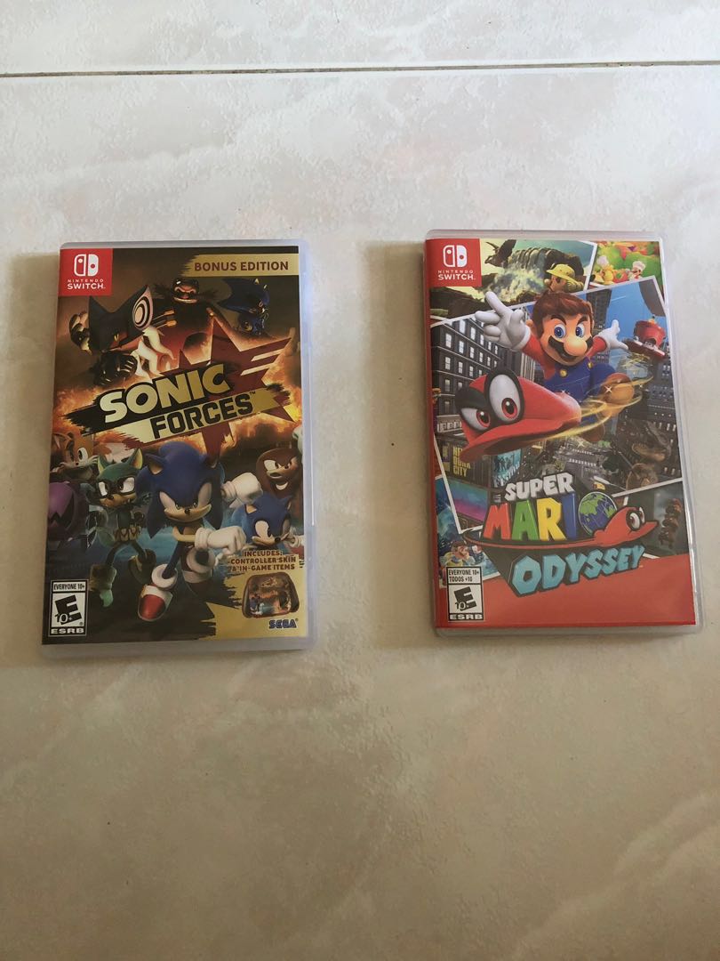 Sonic and Super Mario odyssey Nintendo switch game, Toys & Games, Video ...