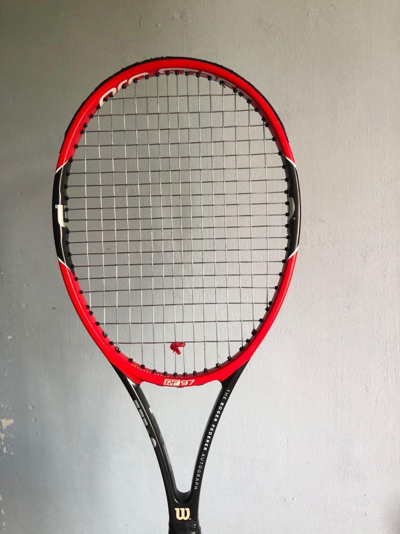 Tennis Racket - The Roger Federer Autograph RF97, Sports Equipment ...