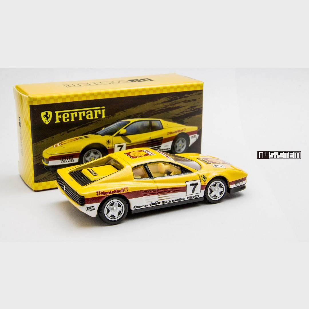 Tomica Ferrari Shell Testarossa in yellow, Hobbies & Toys, Toys & Games ...