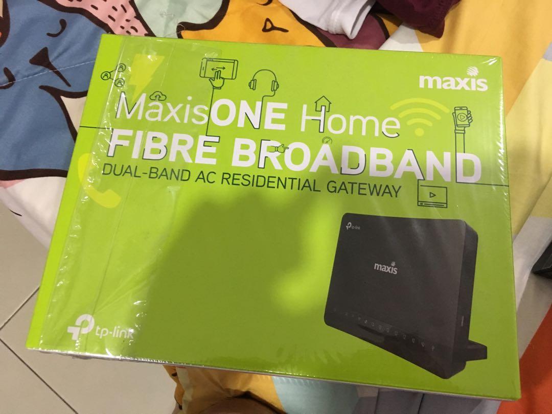 Tplink Ac1200 Maxis fibre wireless router, Computers & Tech, Parts ...